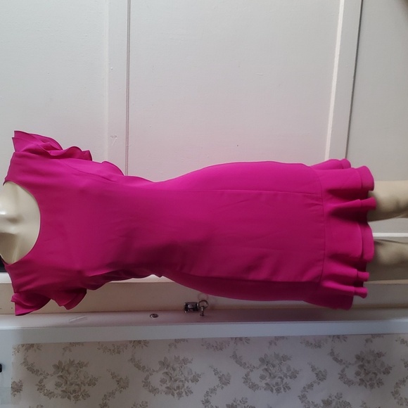 19 Cooper | Dresses | Nwt 9 Cooper Fuchsia Pink Ruffled Dress Formal ...